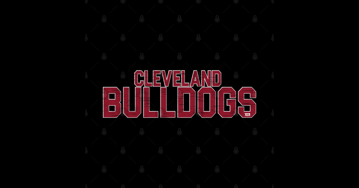 Vintage Cleveland Bulldogs - Cleveland Bulldogs - Sticker | TeePublic
