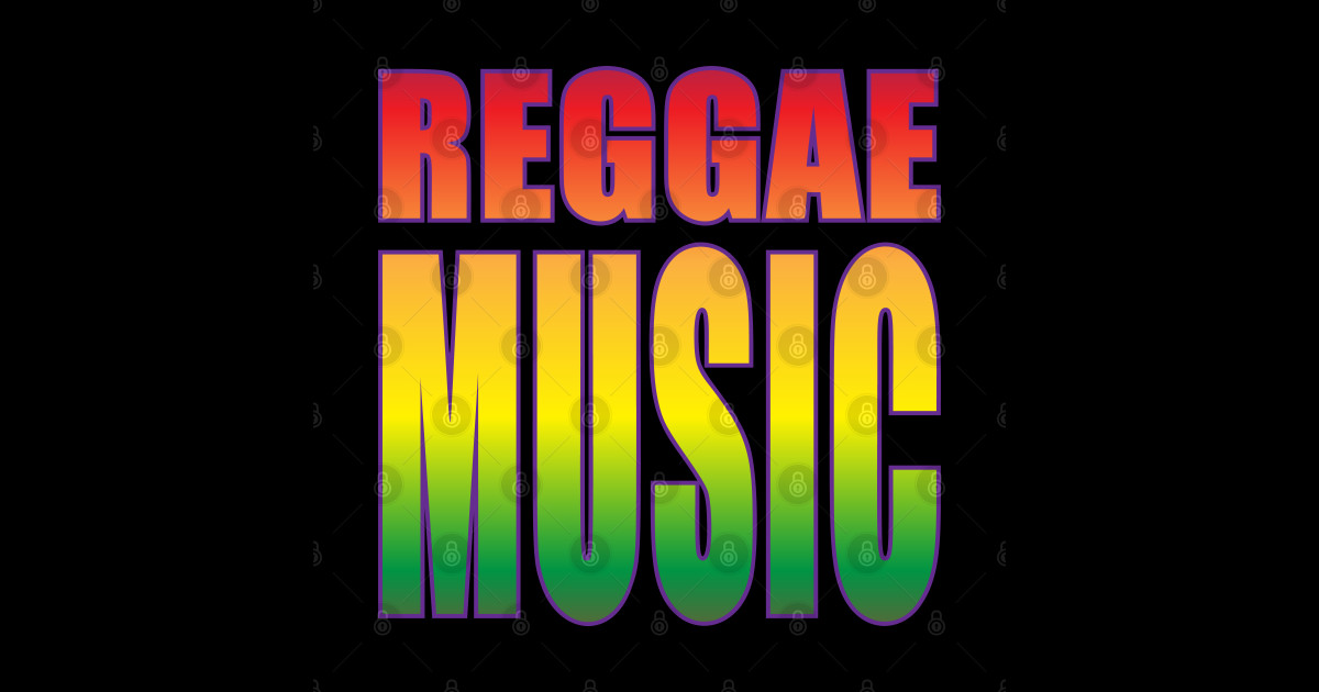 Raggae music multicolor.typography slogan design. - Music - Posters and ...