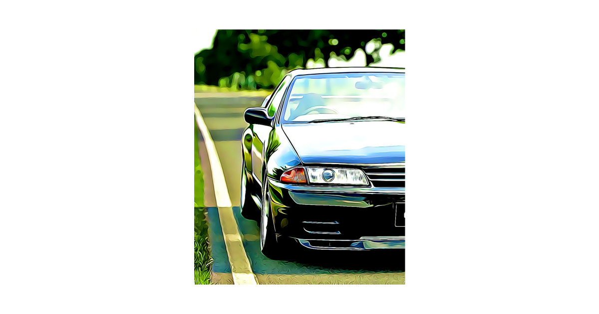 R32 GTR Cartoon - Skyline - T-Shirt | TeePublic