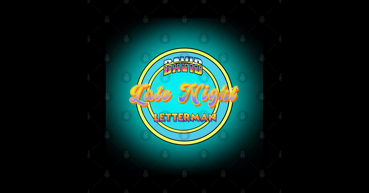 Late Night David Letterman - Late Night With David Letterman - Sticker ...