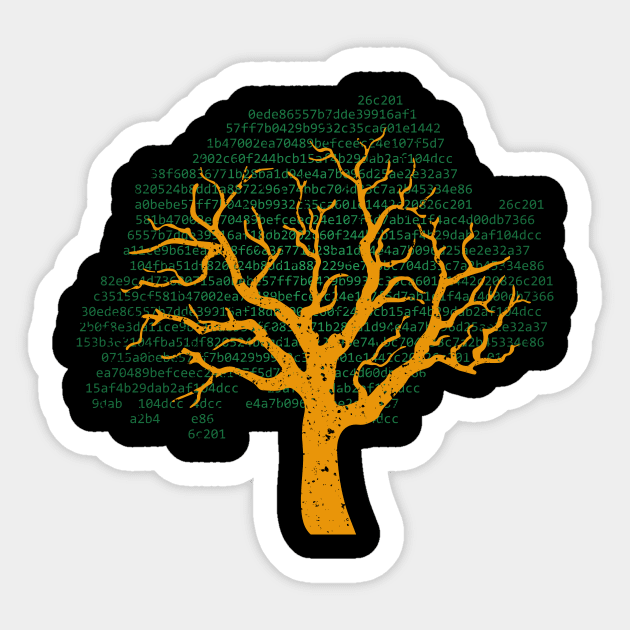 Binary Tree Computer Coding - Binary Tree - Sticker | TeePublic