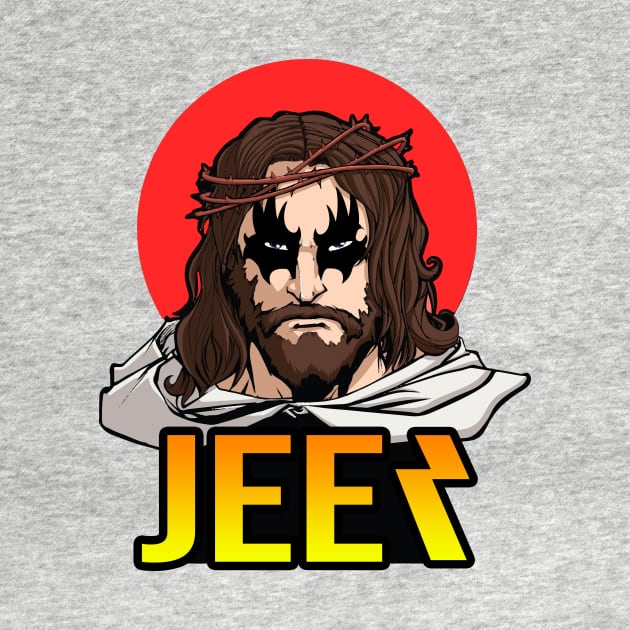 JESUS HEAVY METAL - Jesus Artwork - T-Shirt | TeePublic