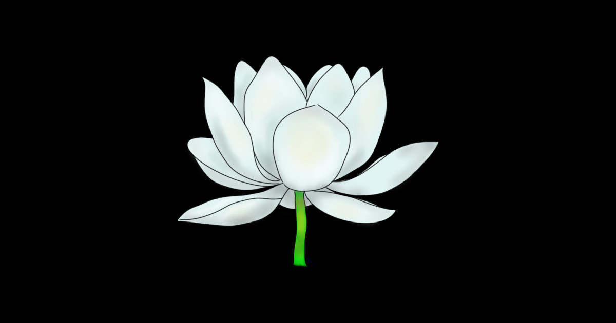 White Lotus Blossom - Lotus - Pin | TeePublic