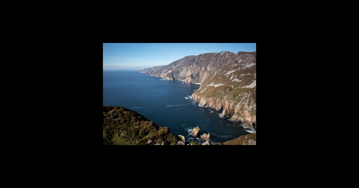 Stunning Slieve League - Atlantic Ocean - Sticker | TeePublic