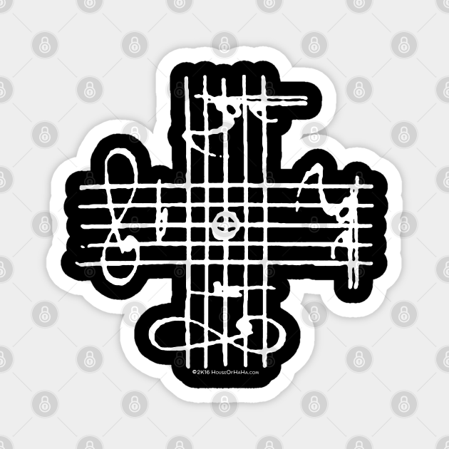Johann Sebastian Bach Musical Signature Notation Cross - Music - Magnet ...