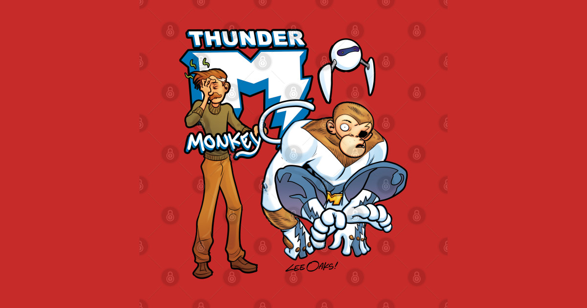 Thunder Monkey and the gang! - Thunder Monkey - T-Shirt | TeePublic