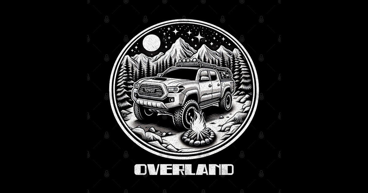 Toyota overland equipment - Overlanding - Sticker | TeePublic