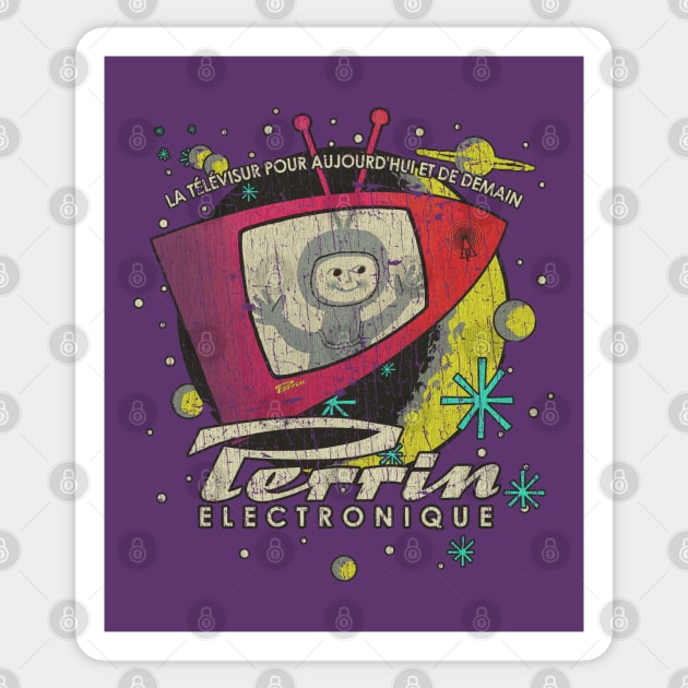 Perrin Electronique Astronaut 1958 - Space Age - Sticker | TeePublic