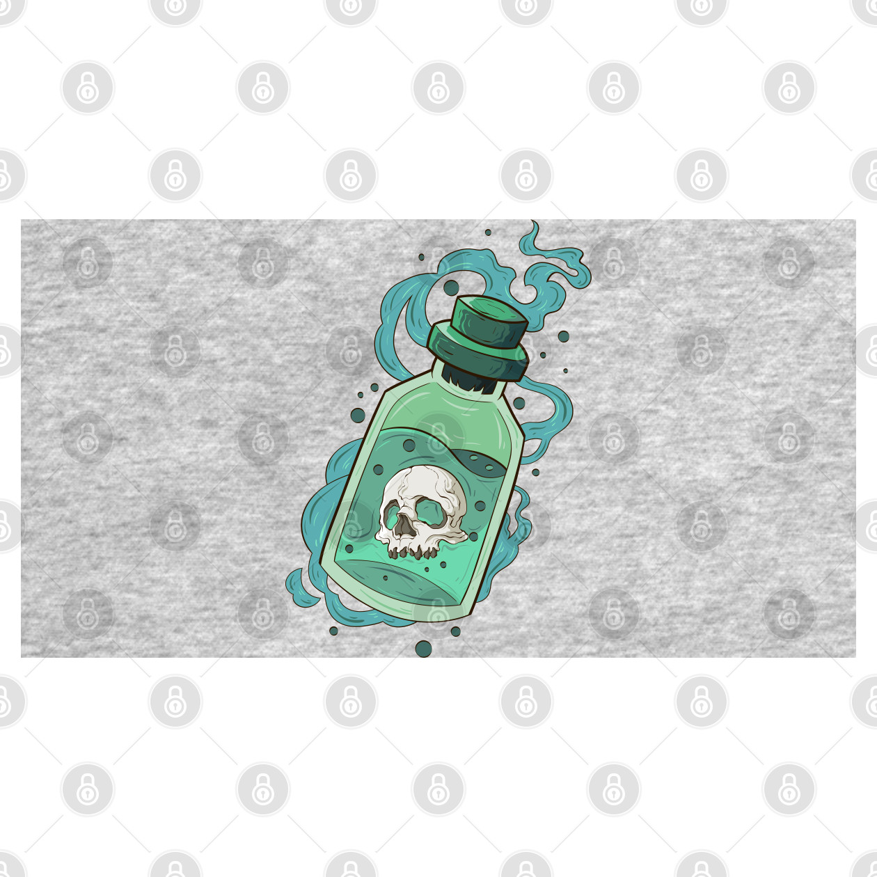 Japanese Skeleton venom bottle - Vector art illustration - Scythe ...