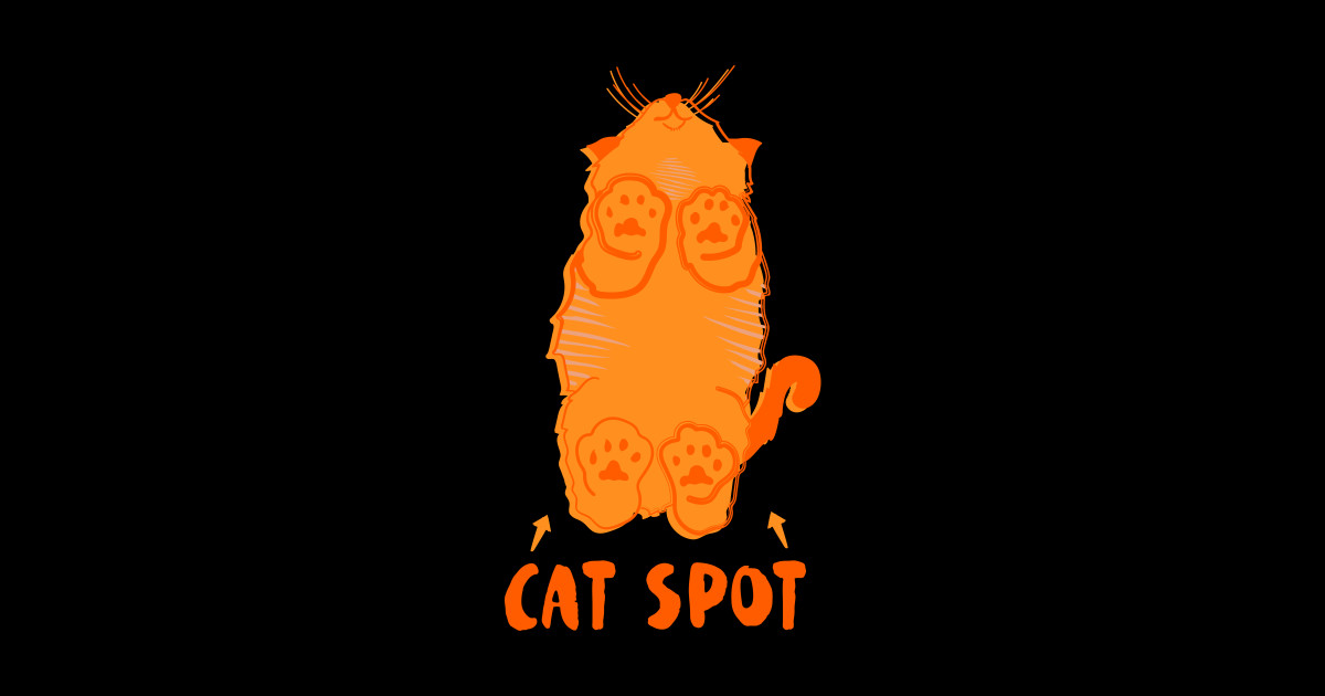 Cat Spot - Cat Theme - Sticker | TeePublic