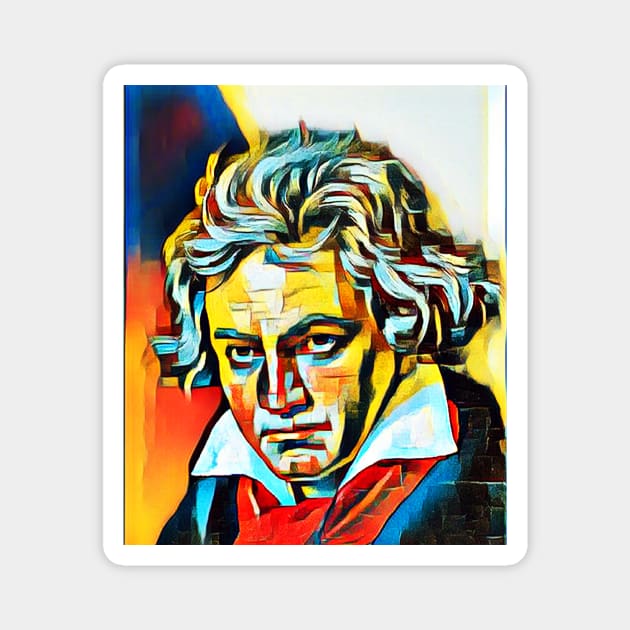 Ludwig van Beethoven Abstract Portrait | Ludwig van Beethoven Artwork 2 ...