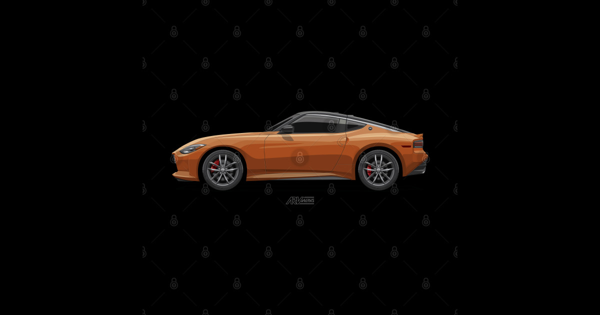 400Z Orange - 400z - Sticker | TeePublic