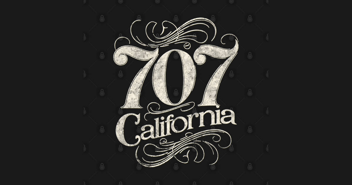 707 California West Coast - 707 - T-Shirt | TeePublic