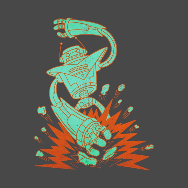 Giant Robot INVASION! REDUX - Robot - T-Shirt | TeePublic