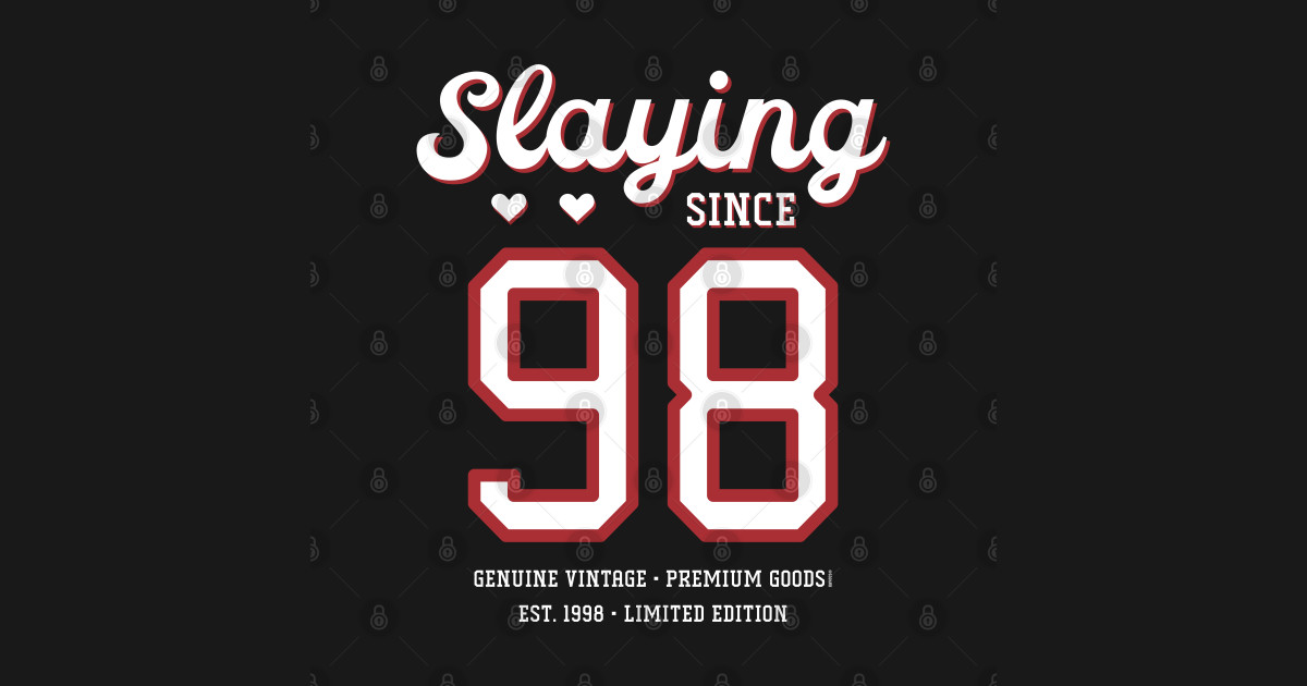 22nd Birthday Gift Slaying Since 1998 - 22nd Birthday Gift Ideas - Tank ...