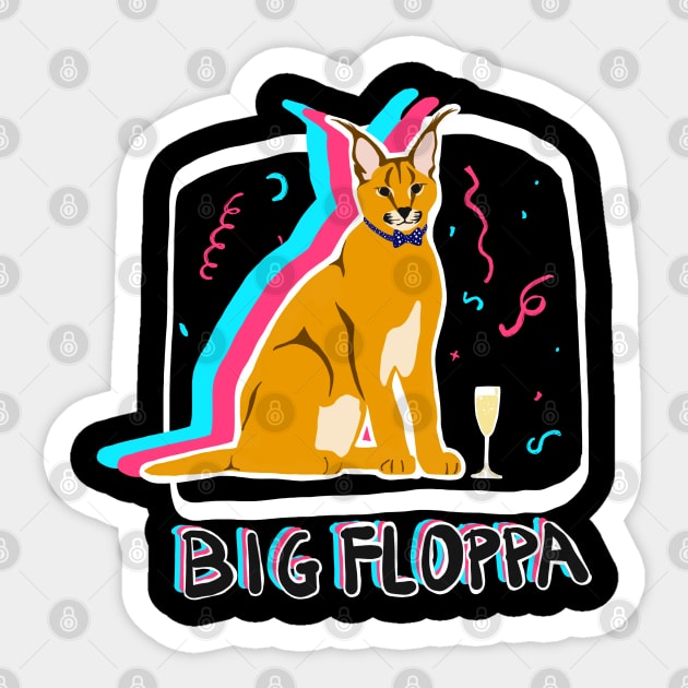 Big floppa - Big Floppa Meme - Sticker | TeePublic