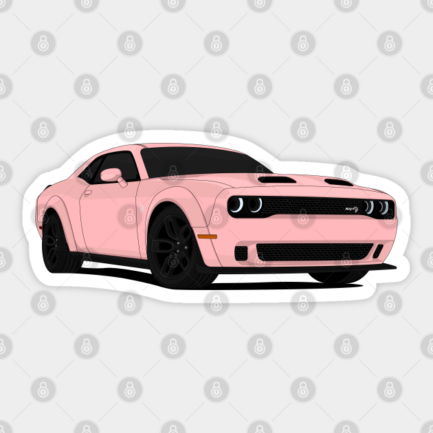HELLCAT PINK - Dodge Hellcat Challenger - Sticker | TeePublic