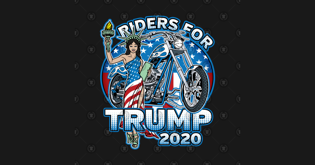 Riders For Trump 2020 Motorcycle - Trump - Kids T-Shirt | TeePublic