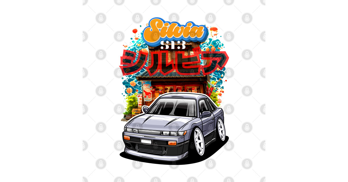 Nissan Silvia S13 - Nissan Silvia S13 - T-Shirt | TeePublic