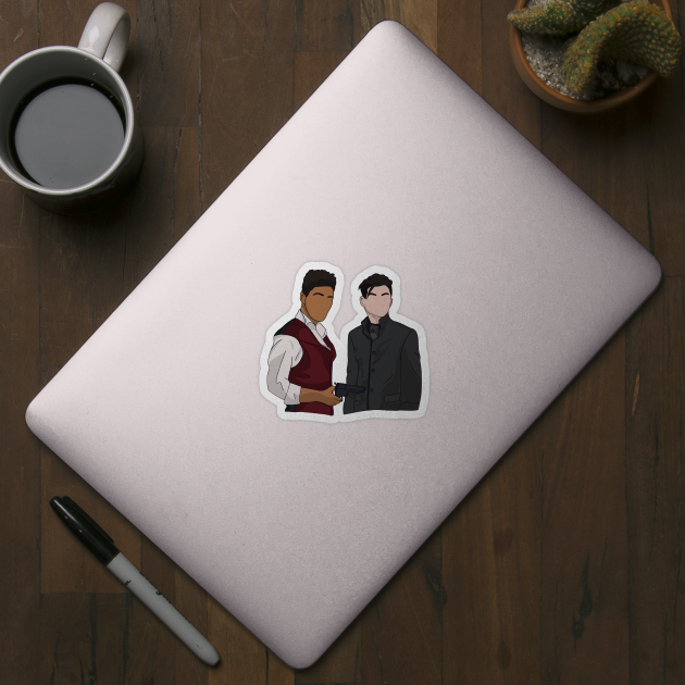 Jesper Fahey and Kaz Brekker - Six of Crows - Jesper Fahey - Sticker ...