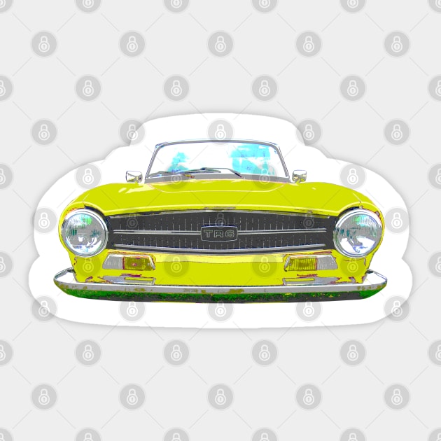 Triumph TR6 1970s classic British sports car yellow - Triumph Tr6 ...