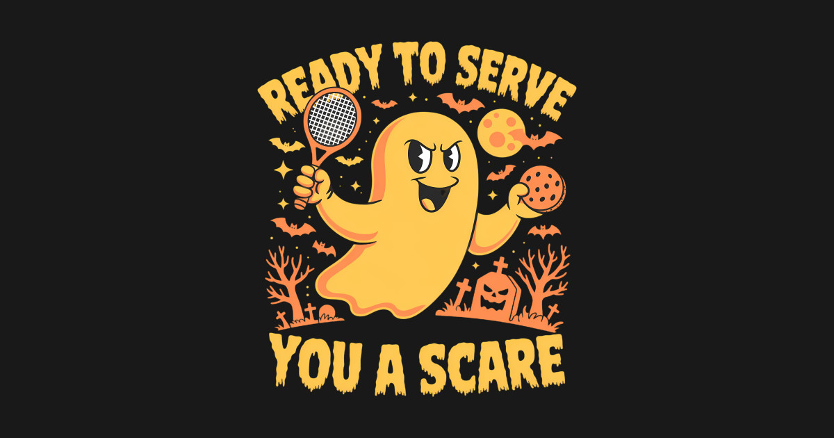 Halloween Ghost Ping Pong Serve a Scare Costume - Halloween Ghost - T ...