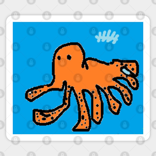 Plankton Vs Octopus The Bargee Boys - Plankton Vs Octopus - Sticker ...