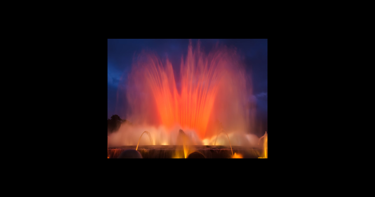 Colorful performance of Magic Fountain - Fountain - Sticker | TeePublic