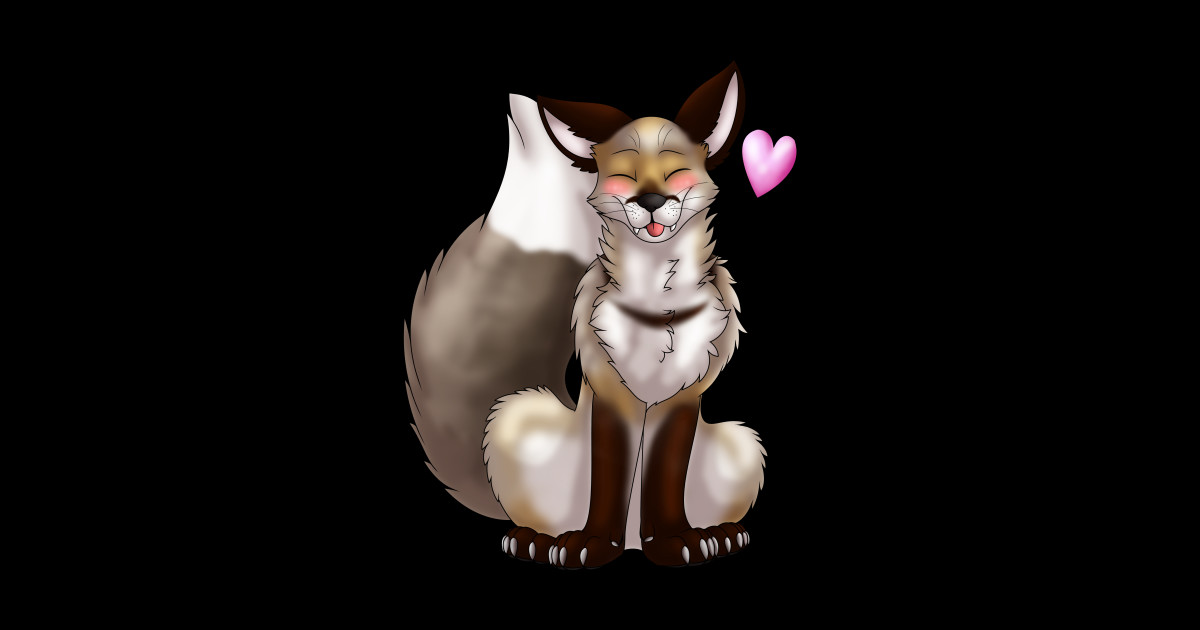 Foxy Friends: Light Grey - Fox - Sticker | TeePublic