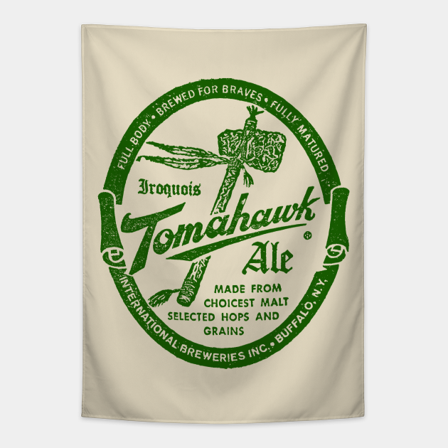 Tomahawk Ale - Brewery Design - Beer Lover Gifts - Tapestry | TeePublic