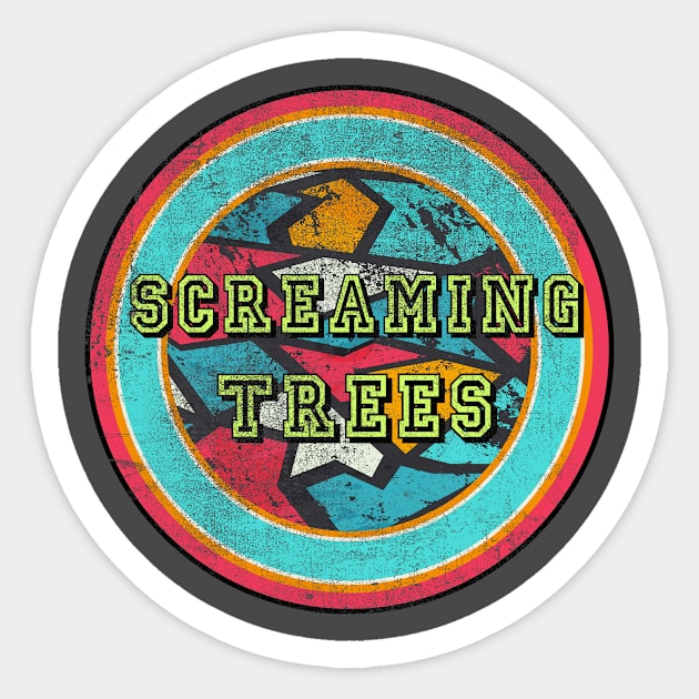 Circle Screaming Trees - Screaming Trees - Sticker | TeePublic