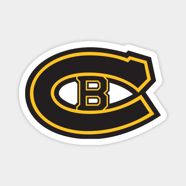 Bruins - Habs logo mashup - Boston Bruins - Magnet | TeePublic