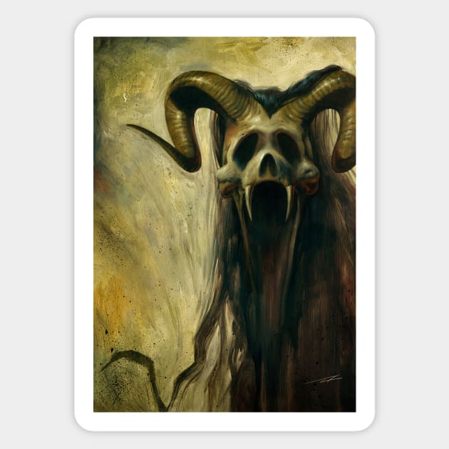 Screaming Skull - Horror - Sticker | TeePublic