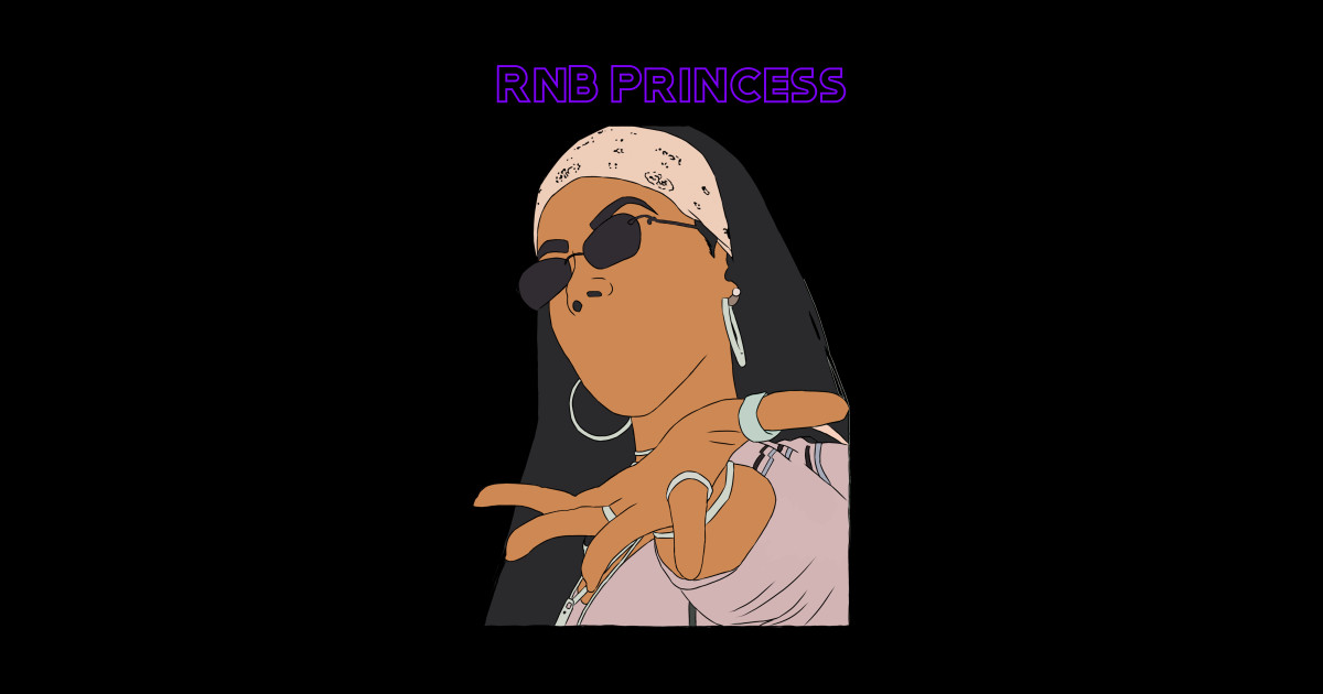 RnB Princess Aaliyah - Rnb - Sticker | TeePublic