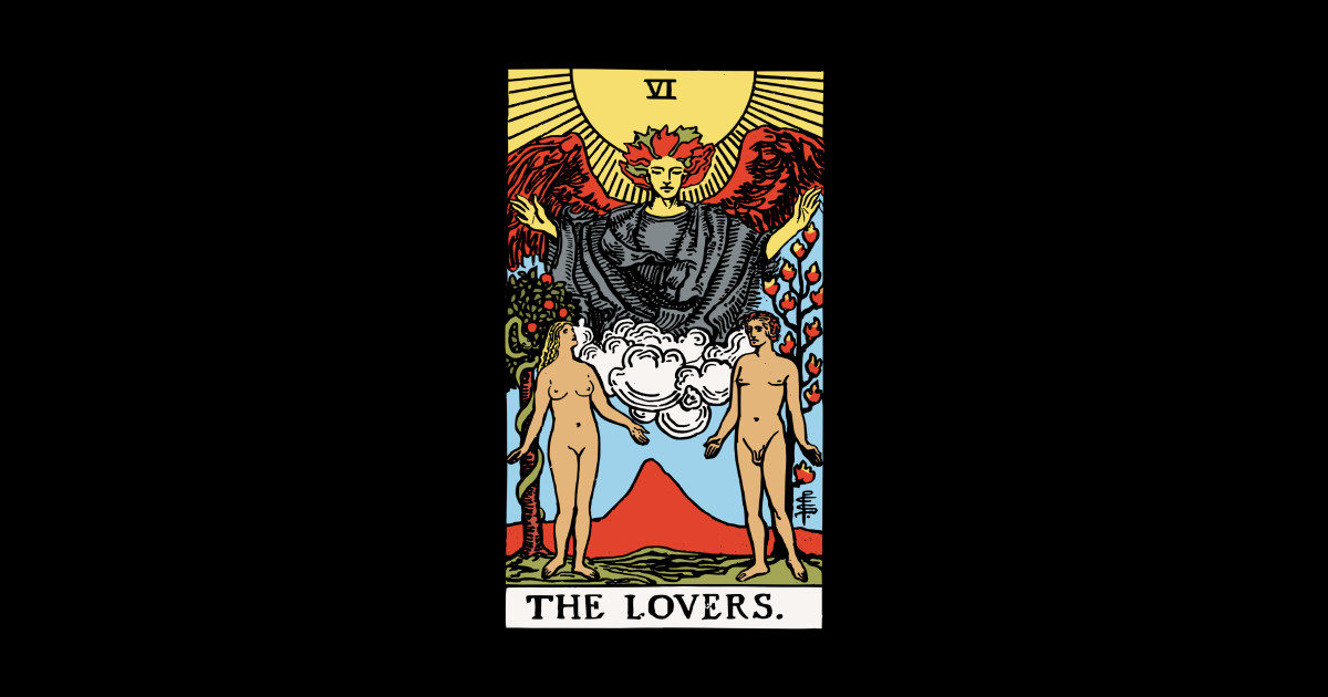 Lovers Tarot Card Rider Waite - Lovers Tarot Card - Posters and Art ...