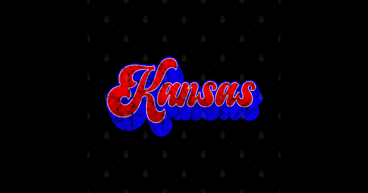 Support Kansas with this retro design! - Kansas Jayhawks - Sticker ...