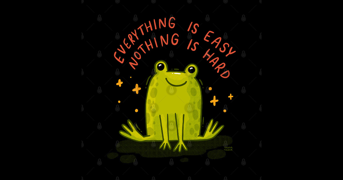 Positive Frog - Frog - Sticker | TeePublic