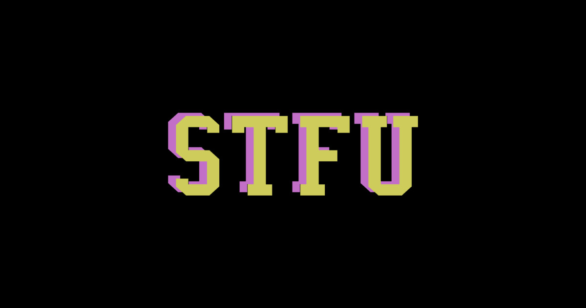 STFU school colors - San Francisco State University - Sticker | TeePublic