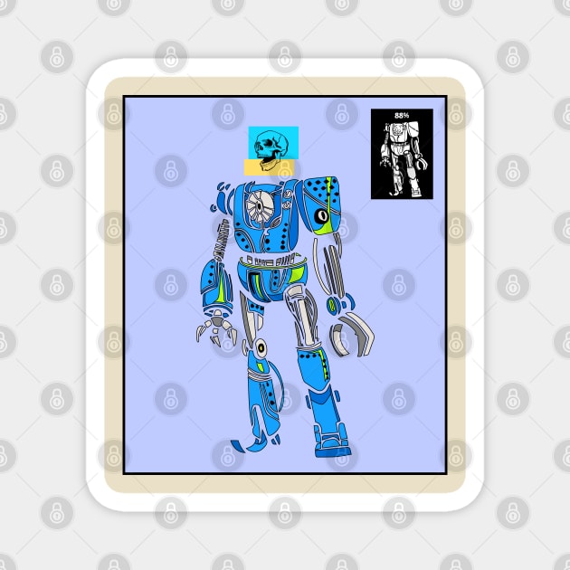 Skull Sci Fi - Sci Fi - Magnet | TeePublic