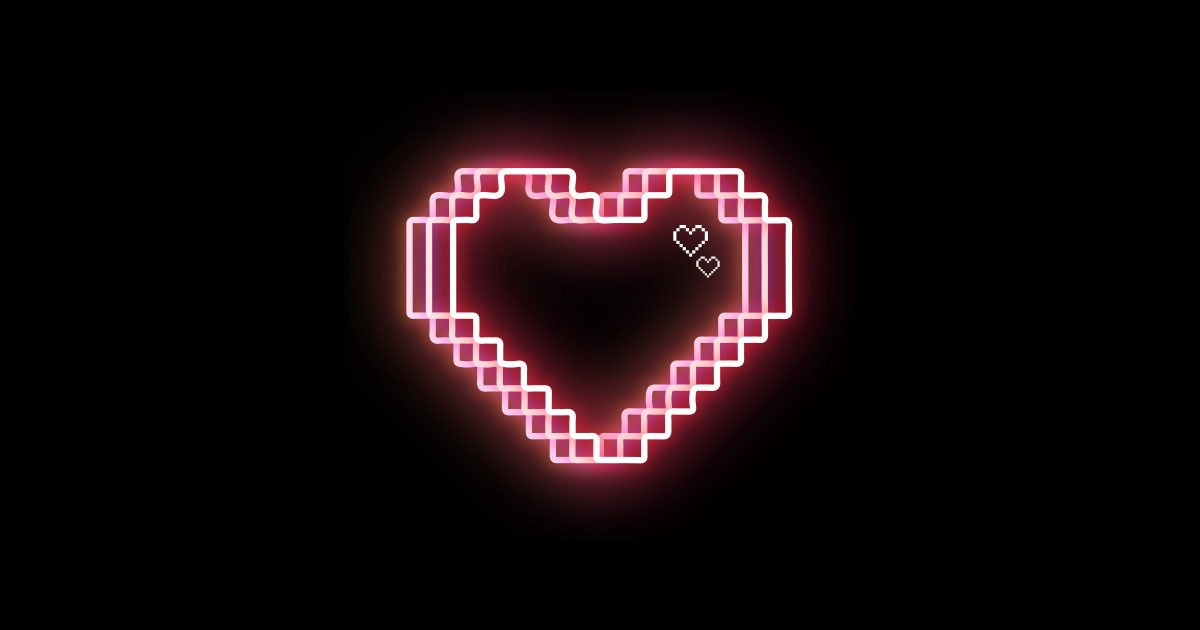Pixel heart - Pixel Heart - Sticker | TeePublic