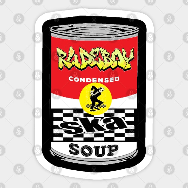 Ska Rude Boy Graffiti Soup - Reggae - Sticker | TeePublic