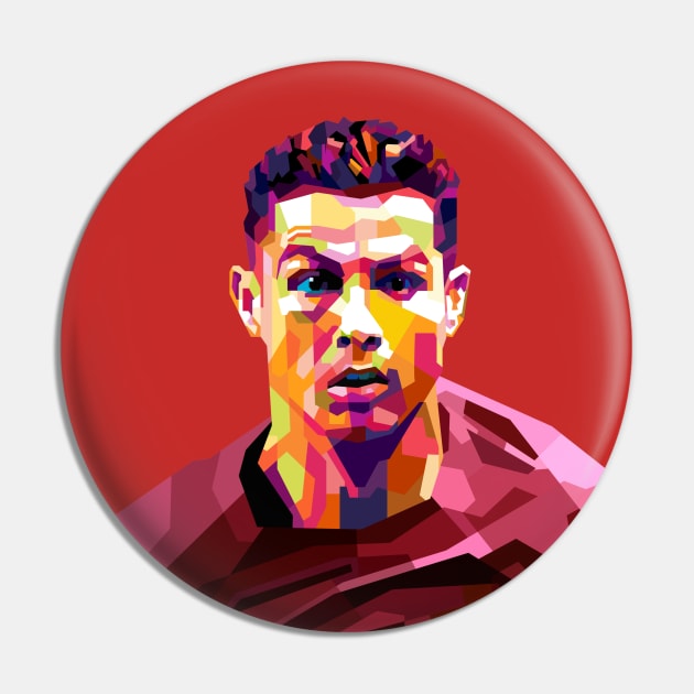 Cristiano Ronaldo Portugal WPAP - Ronaldo - Pin | TeePublic Cristiano Ronaldo Portugal WPAP - Ronaldo - Pin | TeePublic