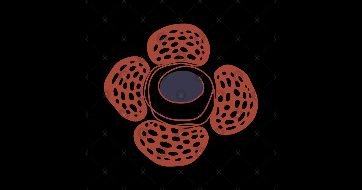 Rafflesia Bloom Line Drawing - Flower - Sticker | TeePublic