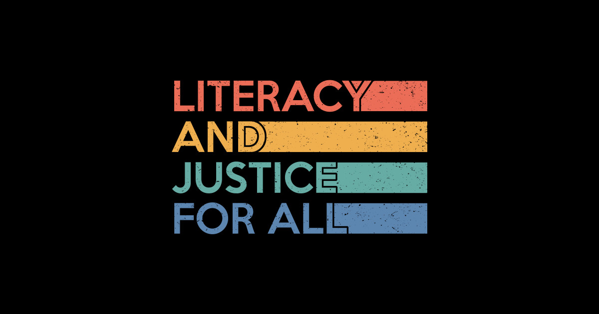 Literacy And Justice For All - Book Club - Sticker | TeePublic