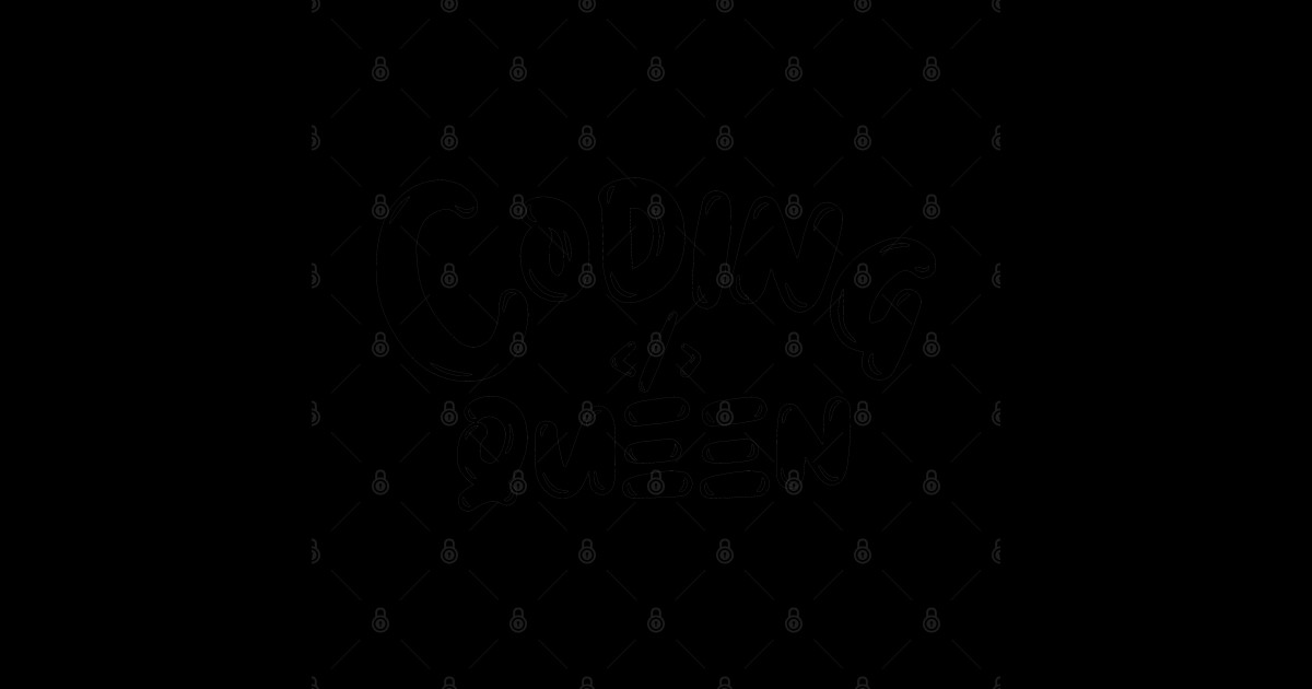 Coding queen (stella font) - Women In Technology - Sticker | TeePublic