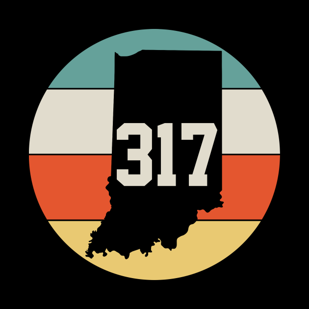 317 Area Code Indiana Indianapolis Retro - 317 Area Code - Tapestry ...