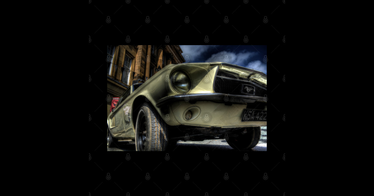 Mustang - Hdr - Sticker | TeePublic