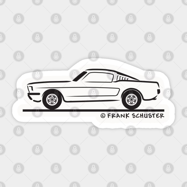1965 Mustang Fastback - 1965 Mustang - Sticker | TeePublic
