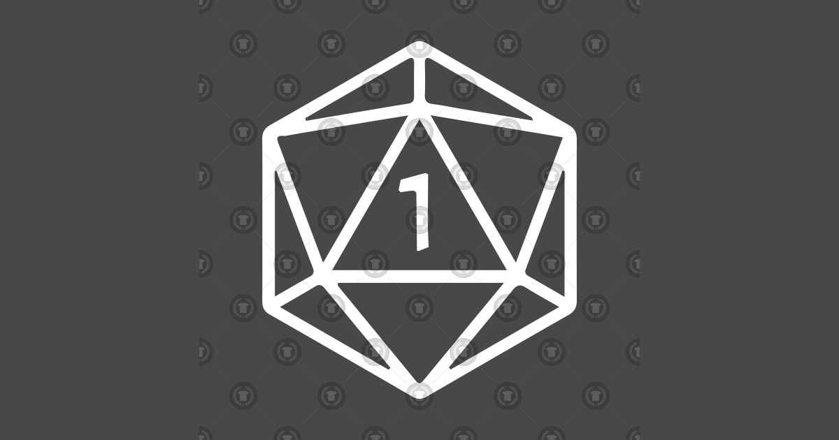 DnD - Natural 1 D20 White - Dnd - Tapestry | TeePublic