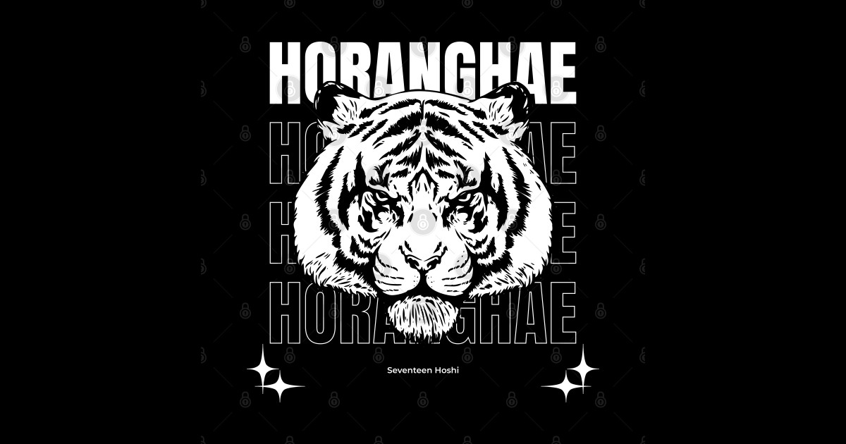 Seventeen SVT Hoshi horanghae typography tiger carat | Morcaworks ...